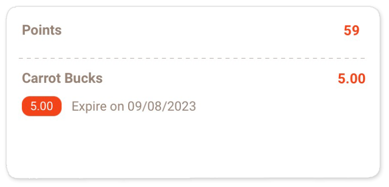 App: Rewards & Offers | Carrot Express - Healthy food